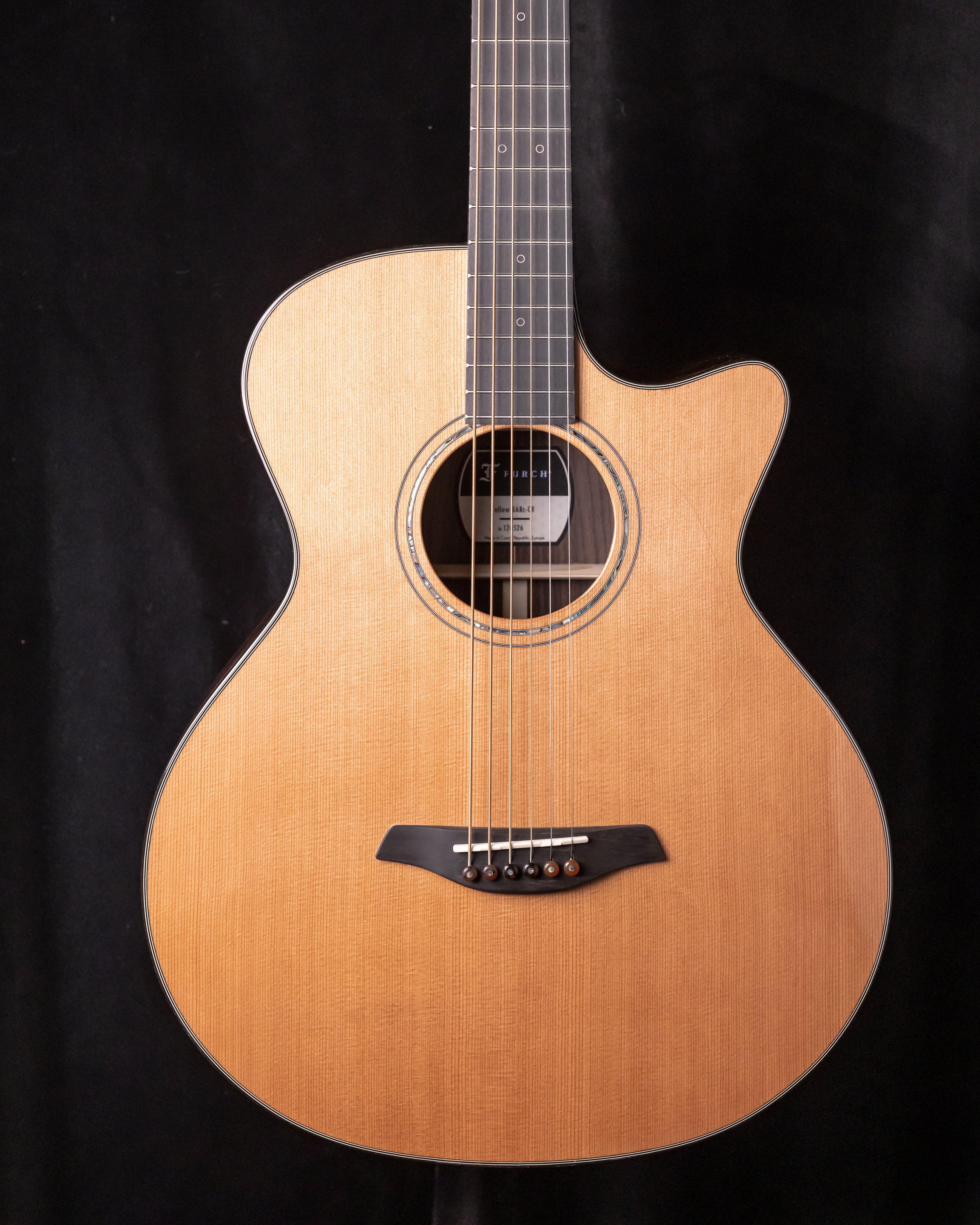 Furch Yellow BARc-CR a Cedar/ Rosewood Baritone Cutaway – The Fretted ...